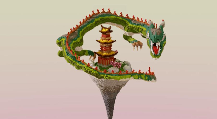 我的世界积木神龙怎么拼图标