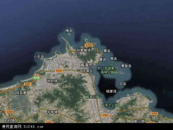 威海市地图全景图标