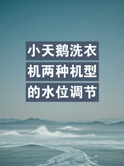 洗衣机水位怎么调节截图