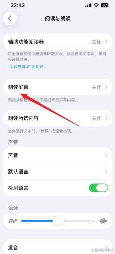 苹果手机自动朗读图标