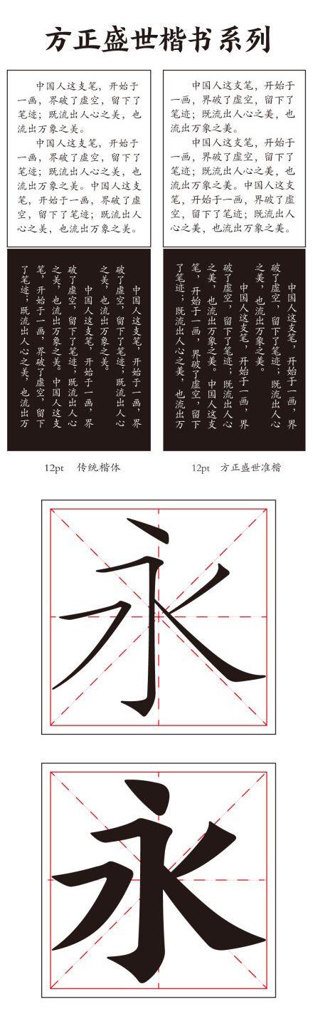 楷体gb2312和方正楷体GB2312图标