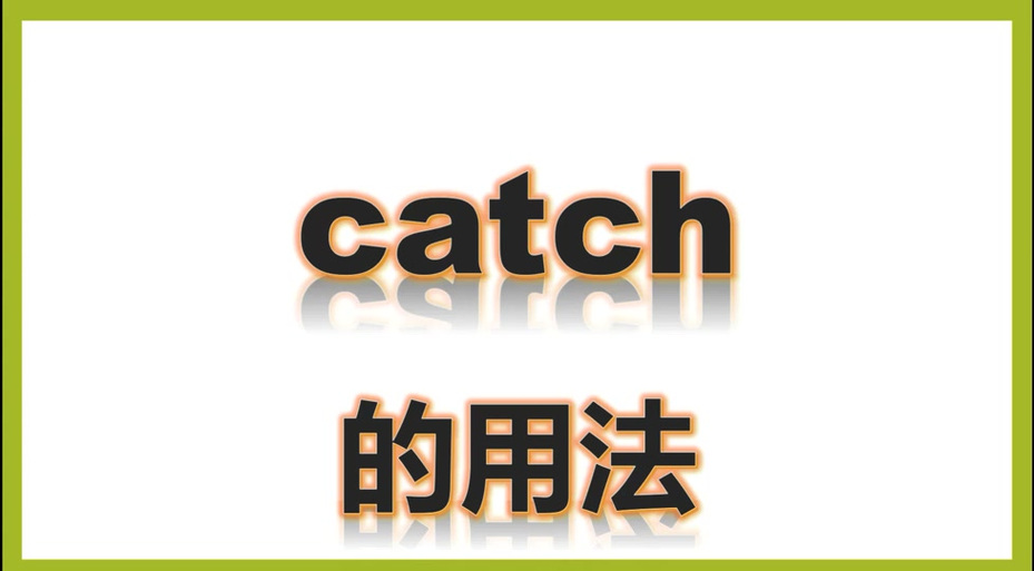 抓住的英文catch图标