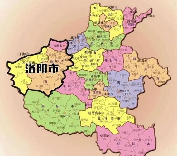 河南洛阳地图图标