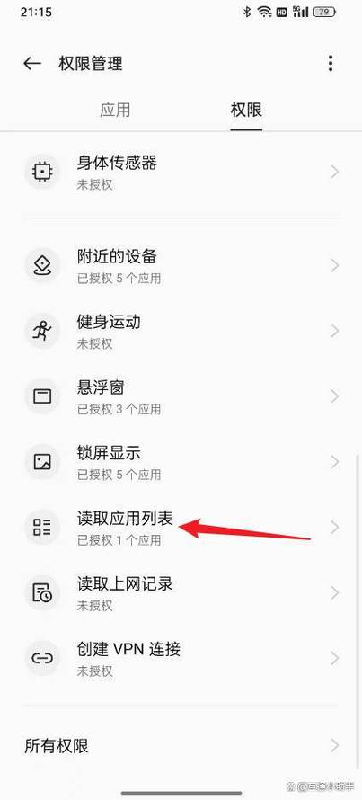 应用权限设置方法图标