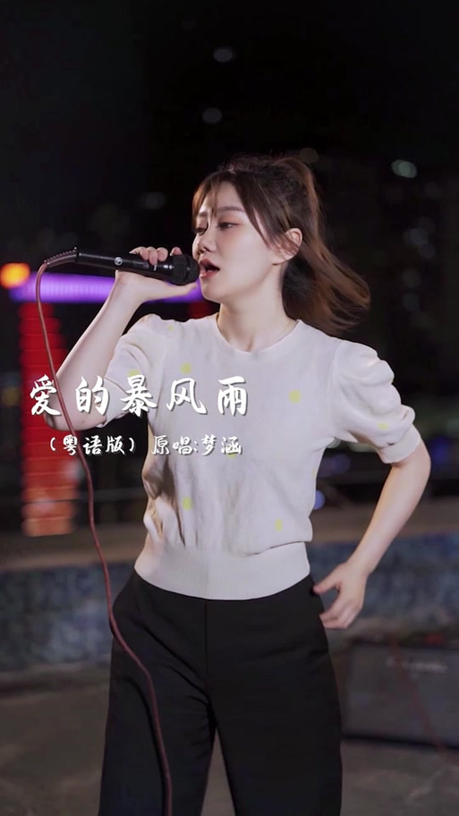 爱的暴风雨粤语版歌词