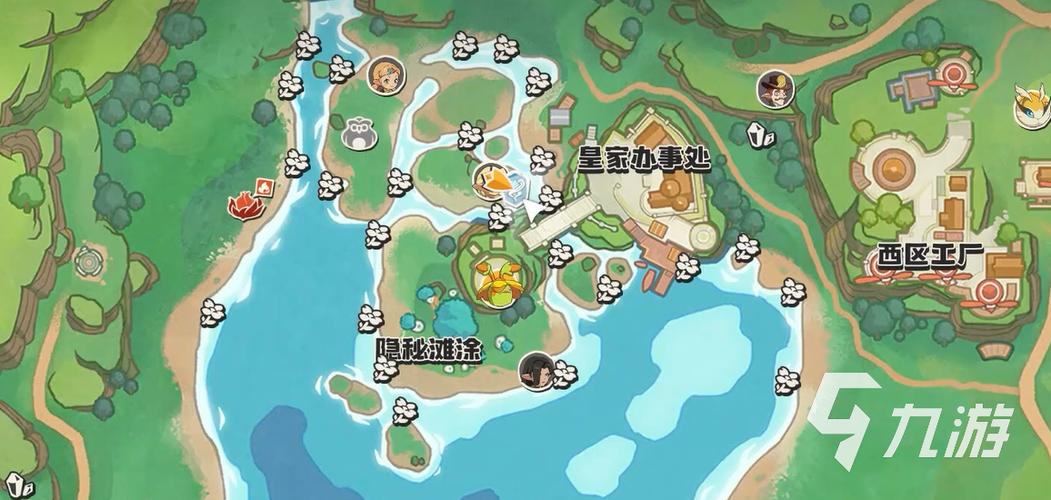 洛克王国世界,有几个国家图标