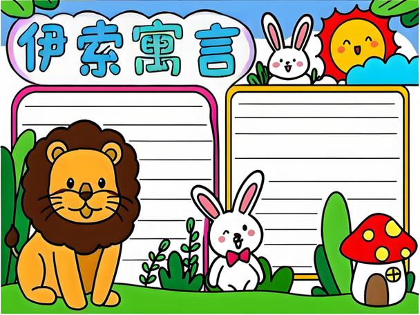 1～3年级寓言手抄报图标