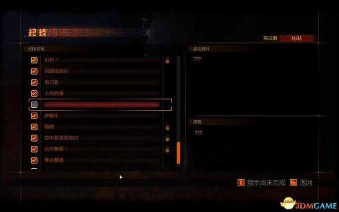 生化危机2成就列表图标