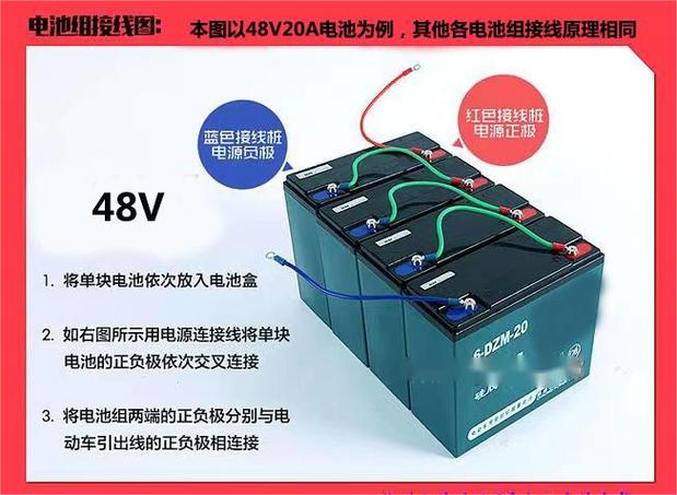 电动车电池接线图 48v图标
