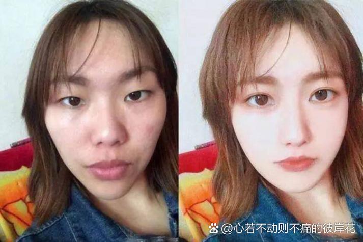 女孩说自己美颜回答截图
