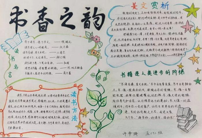 书香手抄报图标