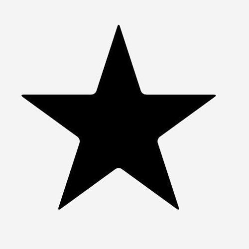 黑色五角星符号图标
