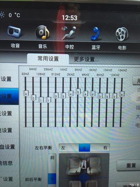 车机12段均衡器最佳参数