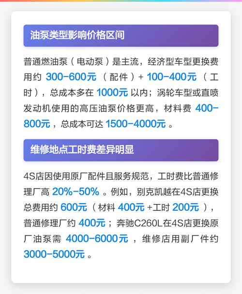 换个油泵多少钱图标