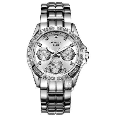 casio sheen系列怎么调时间