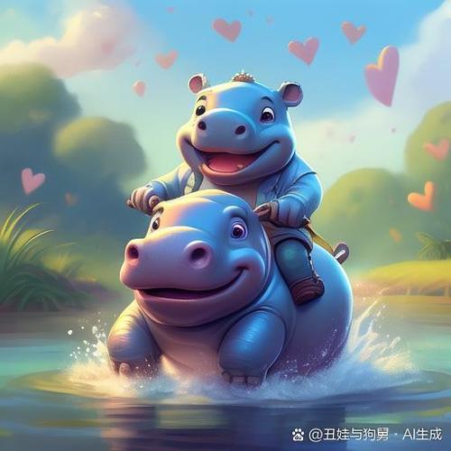 河马卡通图标