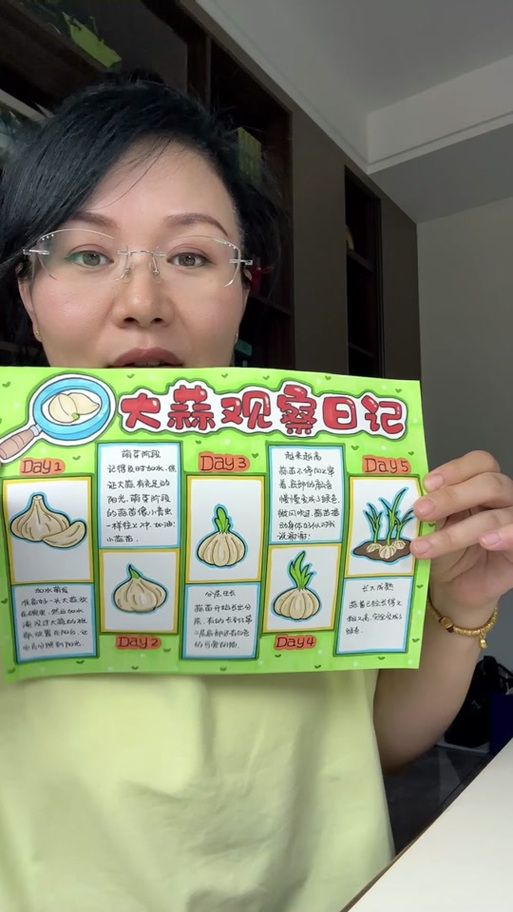 大蒜发芽观察日记图标