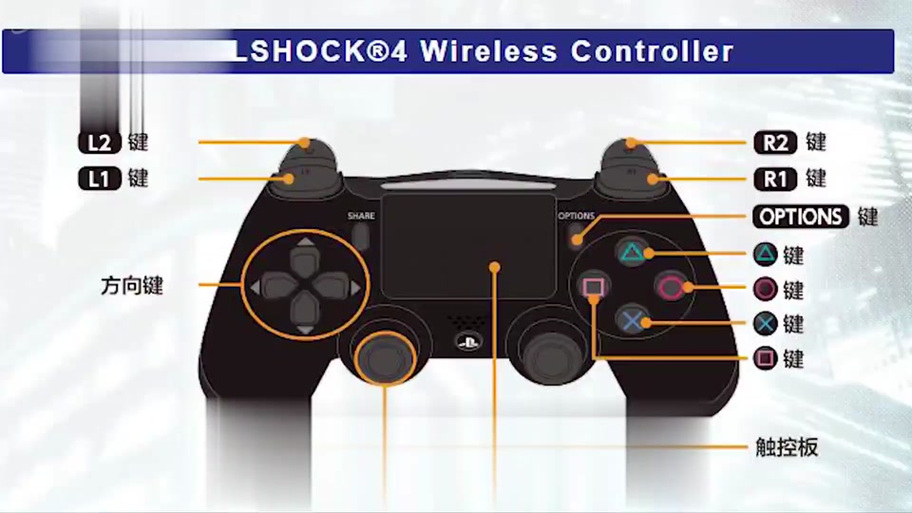 ps4手柄充电的指示灯状态图标