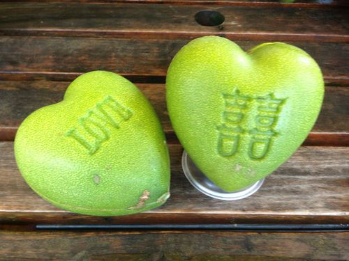 柚子刻字love图标
