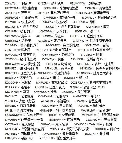 罪恶都市全部秘籍大全图标