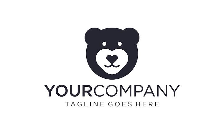 胸前一只熊LOGO图标