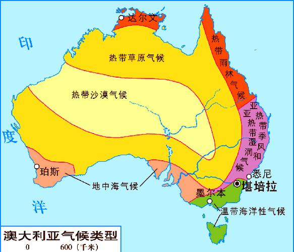 澳大利亚气候图标