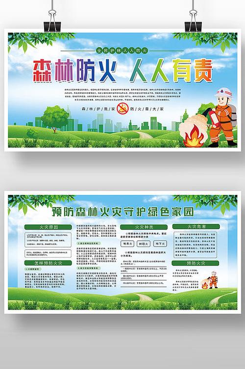 森林防火宣传内容图标