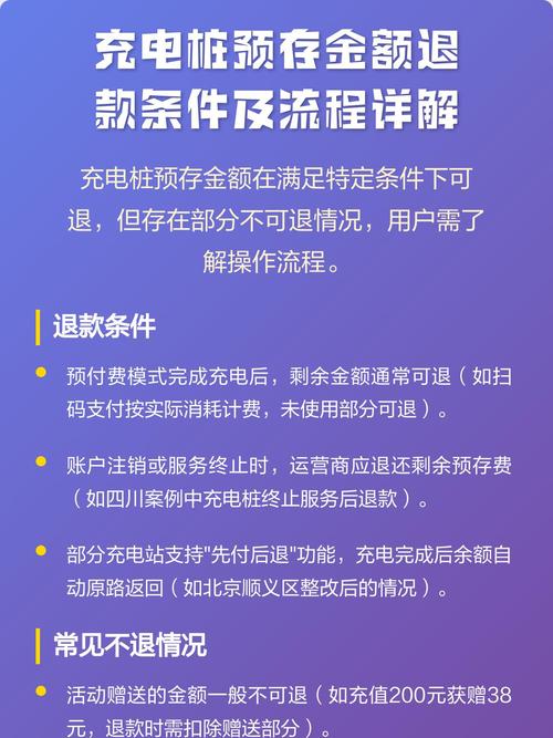 充电桩预存金额会退吗截图