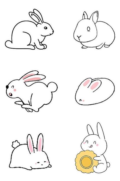 画兔子的简笔画图标