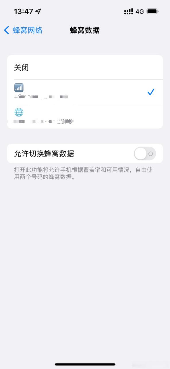 苹果允许切换蜂窝数据是什么意思图标
