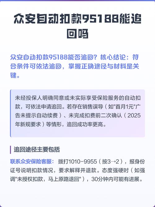 众安自动扣款95188能退吗截图