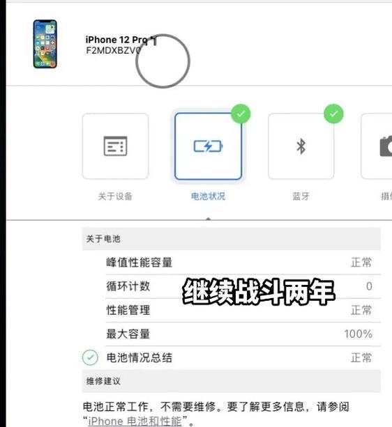 苹果电池怎么查看是不是原装图标