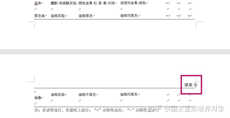 表格跨页如何续上表图标