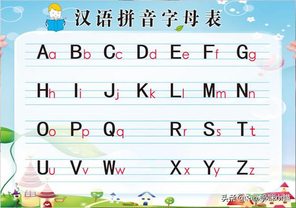 26个拼音字母歌口诀图标