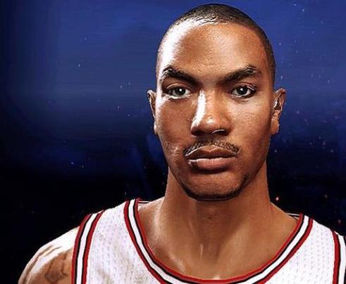 NBA2K14罗斯面部截图
