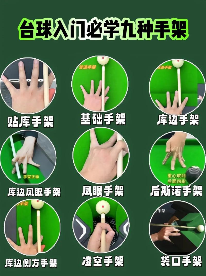 打台球正确的握杆手势图标