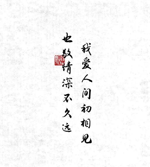 爱如初见的意思图标