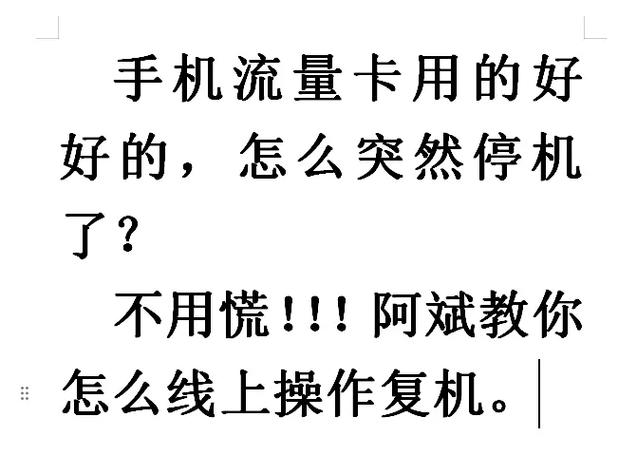 流量卡有流量但显示停机图标