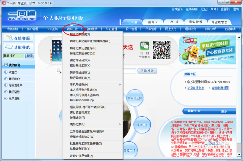 网上银行专业版