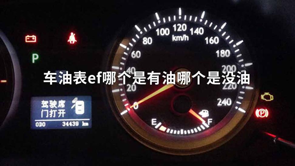 汽车油表E代表什么图标