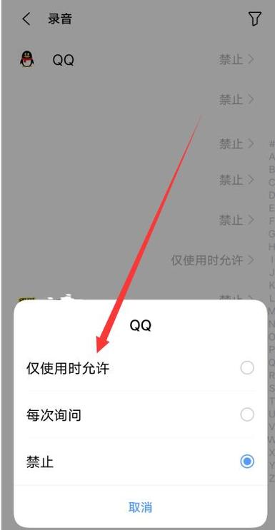 苹果qq麦克风权限