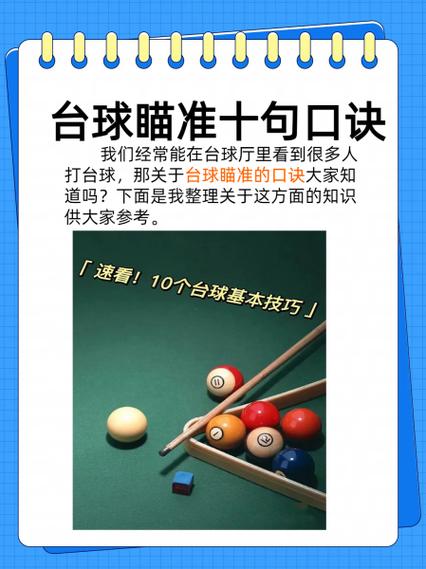台球瞄准十句口诀图标