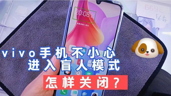 vivo手机如何关闭盲人模式图标