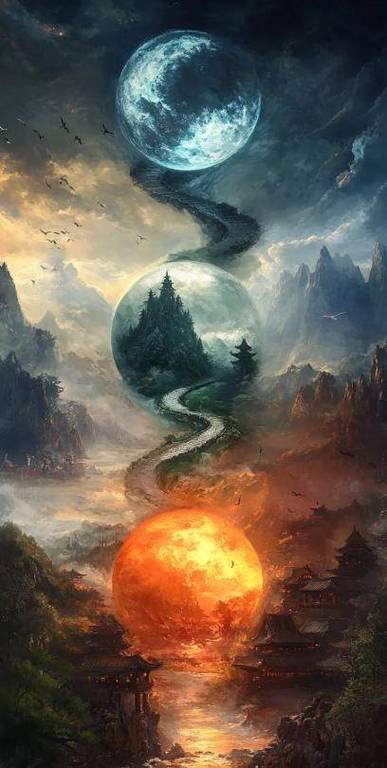 神曲中地狱炼狱天堂的概貌图标