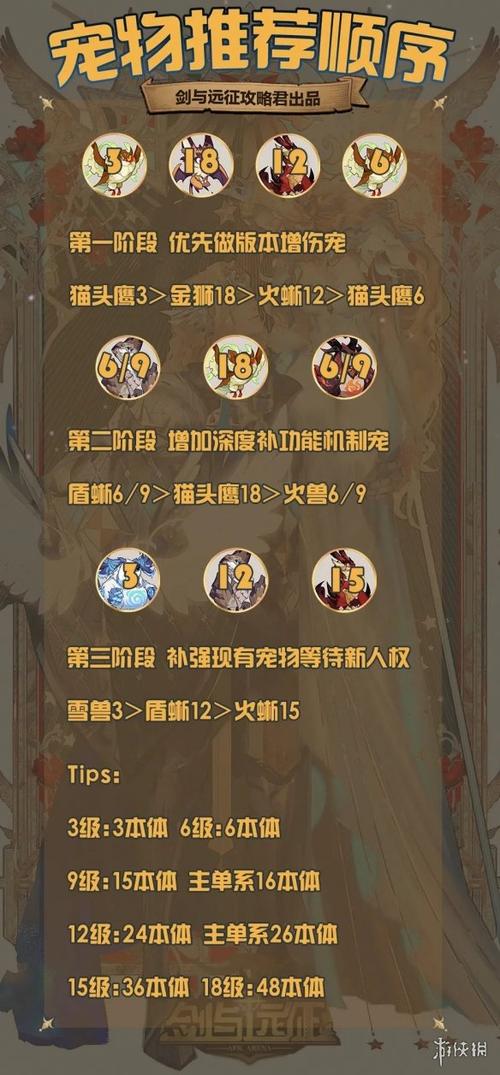 剑与远征宠物升级顺序截图