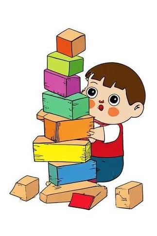 积木堆漫画图标