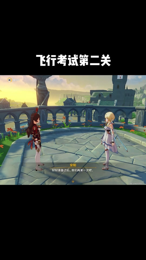 原神飞行考试视频