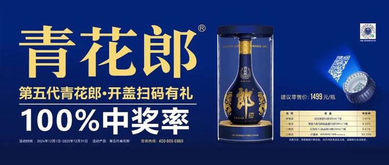 青花郎扫码中奖499怎么兑现