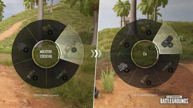 pubg投掷物滚轮图标