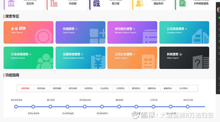 慧博投资专业版与免费版区别截图